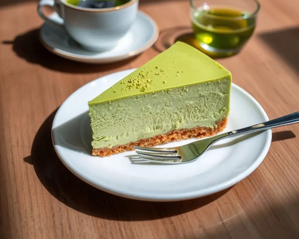 Un postre original y muy rico: cheesecake de matcha | Diario El ...